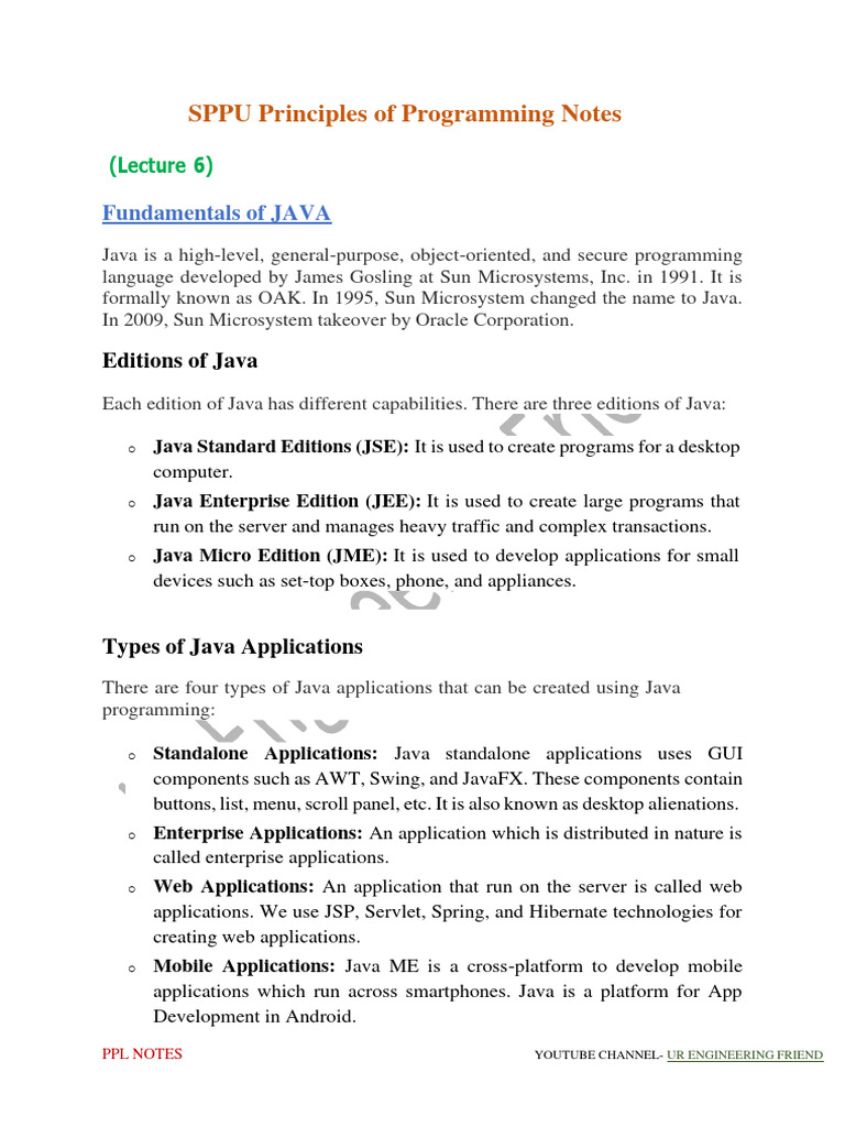 Ppl Lecture6 Pdf Java Programming Language Class Computer 3677