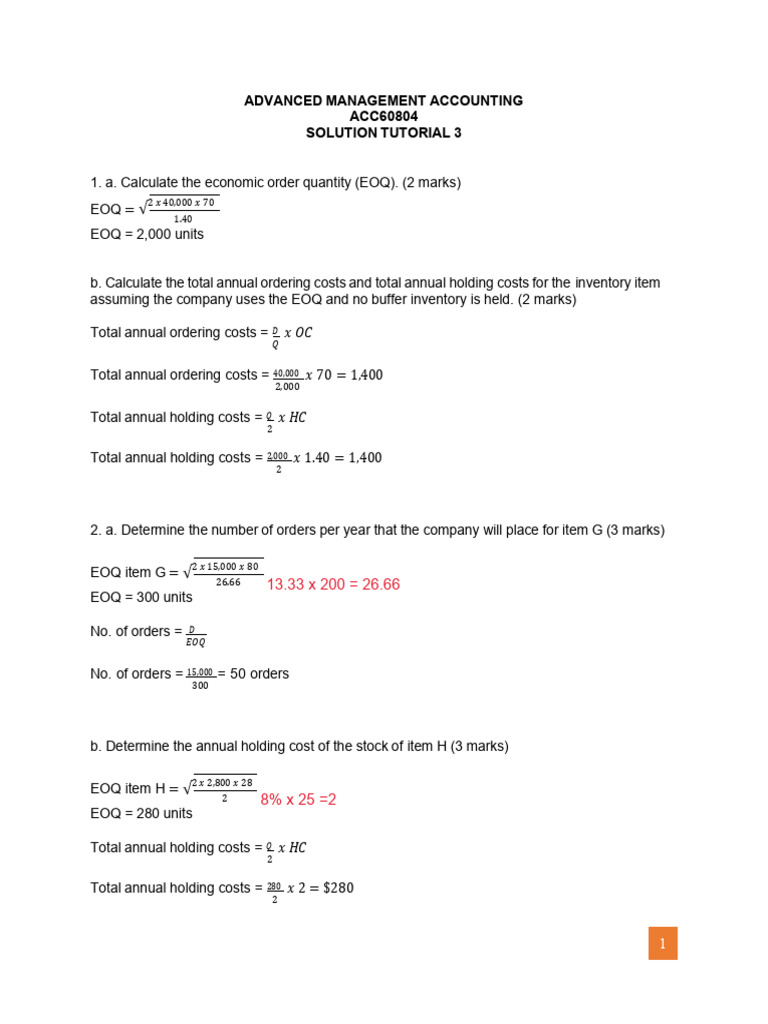 AMA Tutorial 3 (A) | Download Free PDF | Business | Economics
