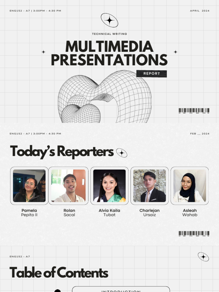 Multimedia Presentations Report | PDF | Typography | Page Layout
