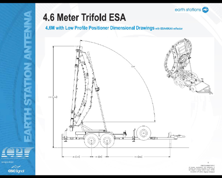 Asc Signal 120 4 6 Meter Trifold Transportable Antenna - 6 | PDF