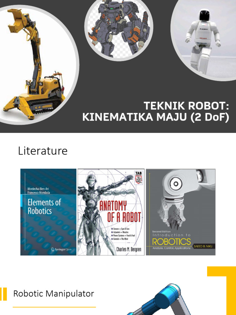 TEKNIK ROBOT 2023 PERTEMUAN 3 KINEMATIKA MAJU (2DoF) | PDF