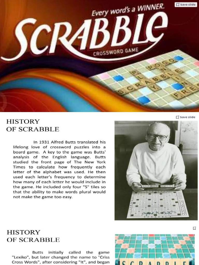 Scrabble History and How To Play | PDF