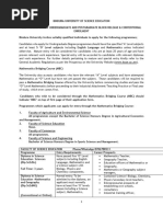 MSU August 2025 - INTAKE | PDF | Academic Degree | Bachelor's Degree