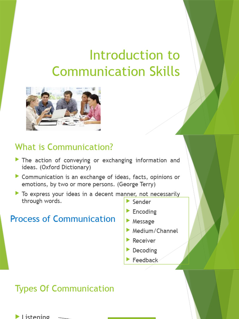 2-introduction to communication skills | PDF | Communication ...