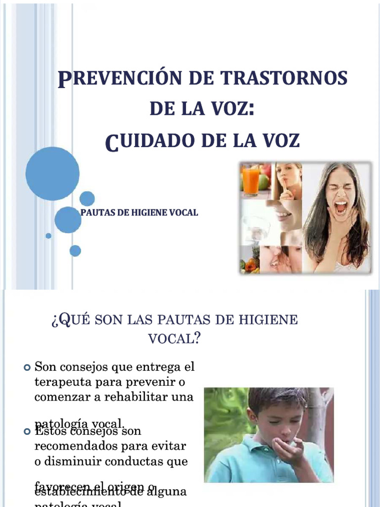 Higiene Vocal | PDF | Vocal | Respiración