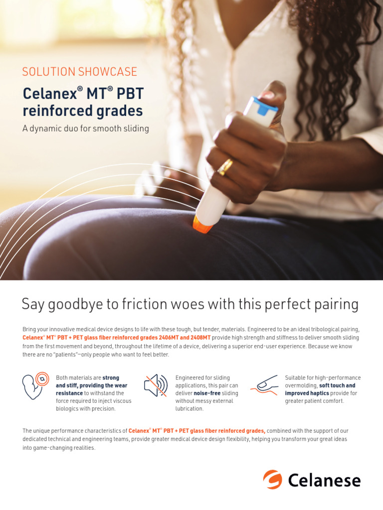 PBT - Celanex MT 2406MT and 2408MT - Solution Showcase | PDF | Friction ...