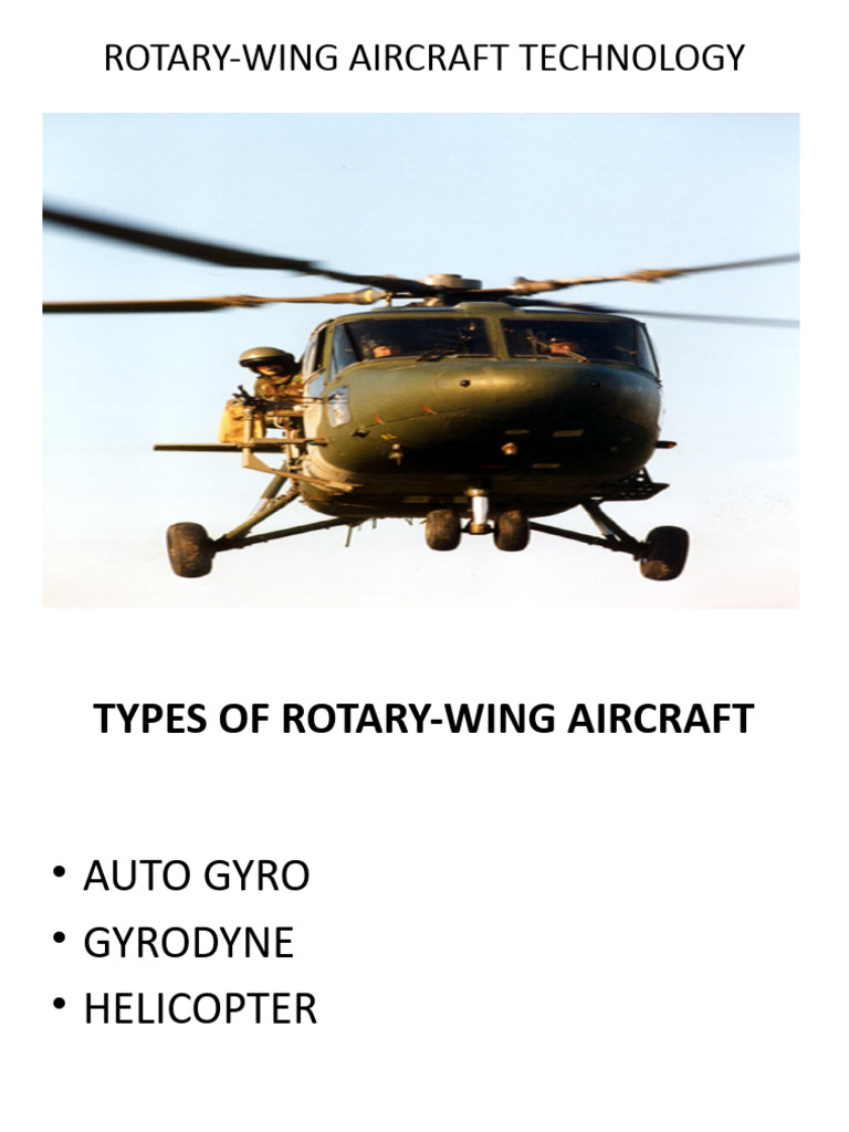 Rotary Wing Aircraft | PDF | Helicopter Rotor | Helicopter