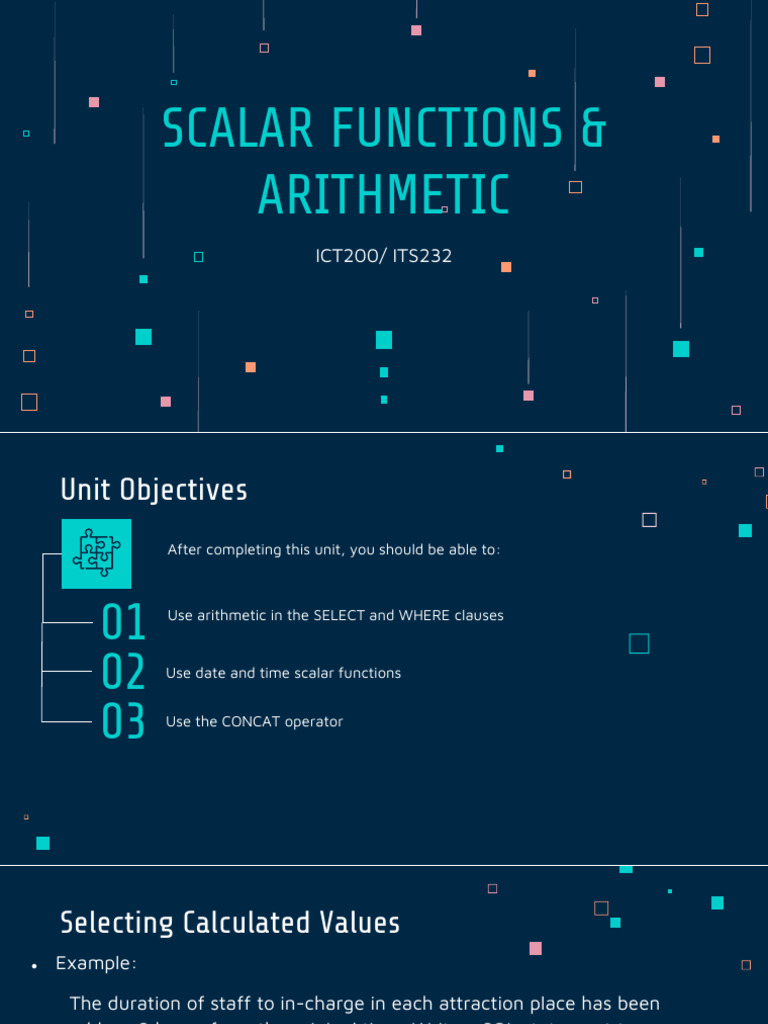 Lab Scalar Function and Arithmetic | PDF | Sql | Software Engineering