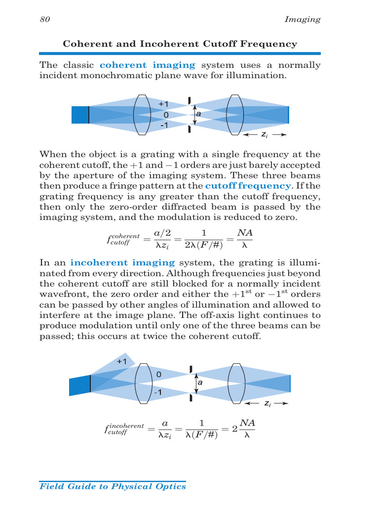 Field Guide To Physical Optics | PDF | Angular Resolution | Coherence (Physics)