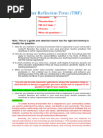 TRF 2025: Teacher Reflection Insights | PDF | Teachers | Learning