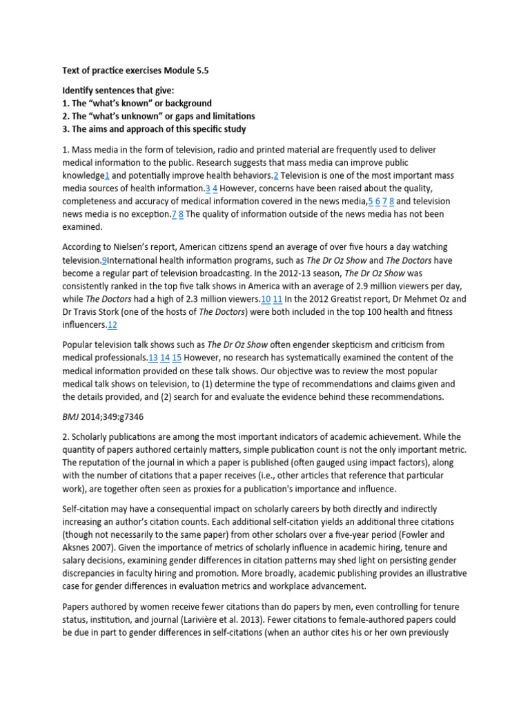 Text Practice Exercise 5.5 | PDF