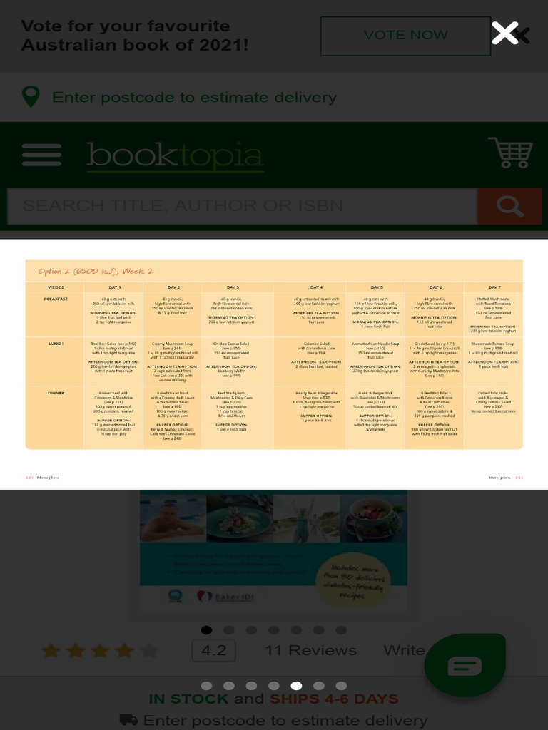 The CSIRO and Baker IDI Diabetes Diet and Lifestyle Plan by Peter ...