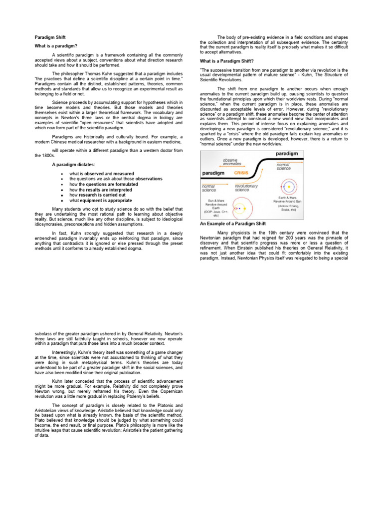 Chapter 2 STS | PDF | Paradigm | Galileo Galilei