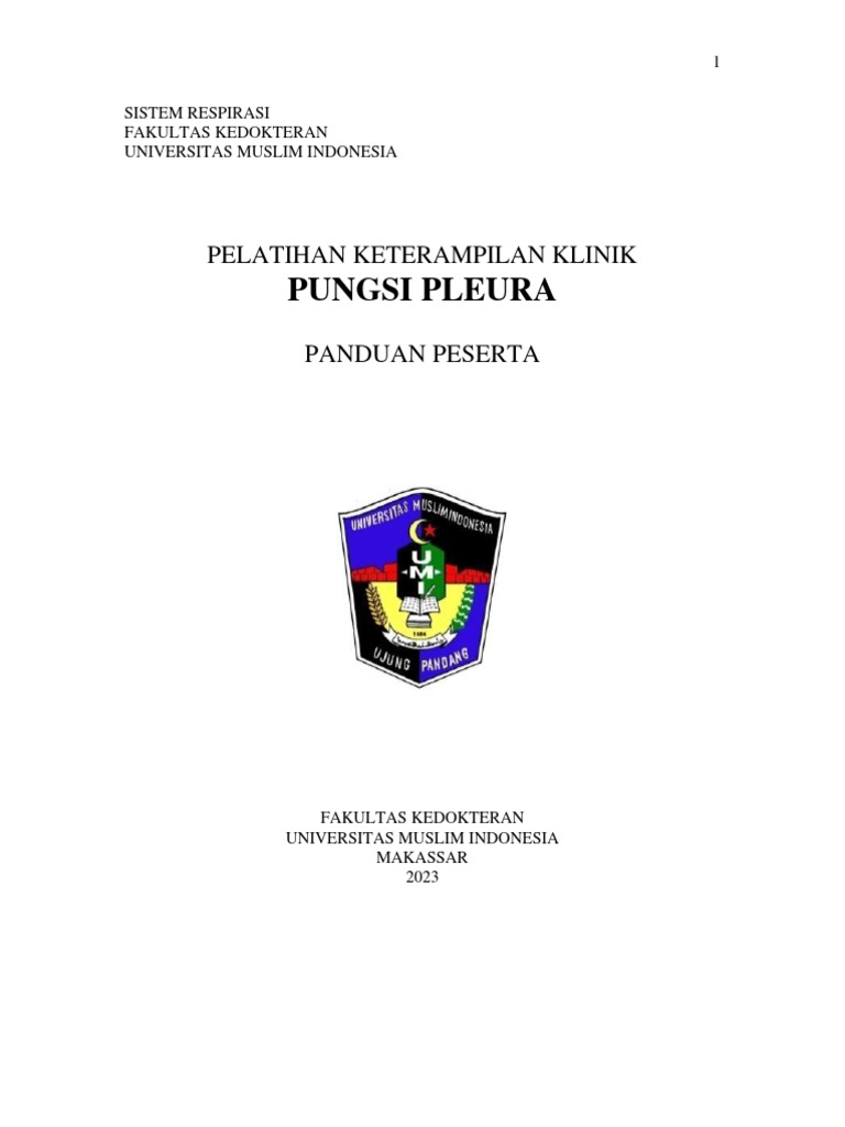 Teknik Pungsi Pleura dalam Respirasi | PDF