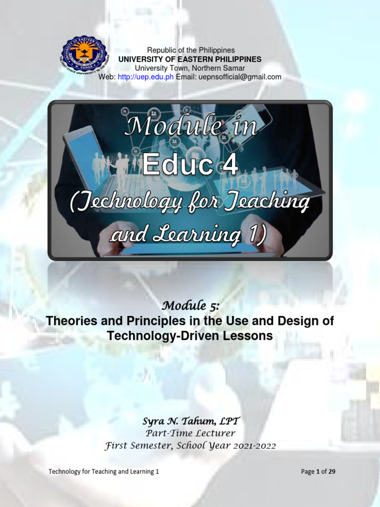 TTL 1Module 5 | PDF | Learning | Experience
