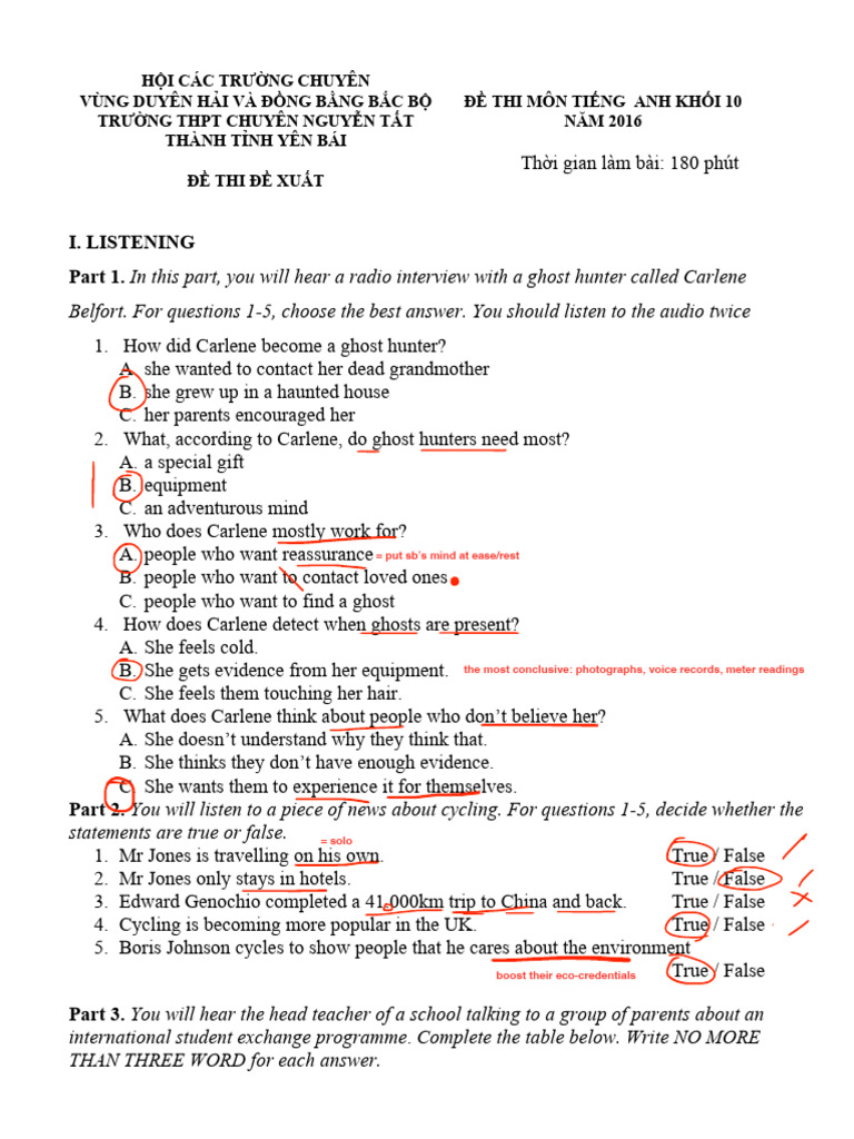 ĐỀ THI HSG 2016 | PDF | Anger