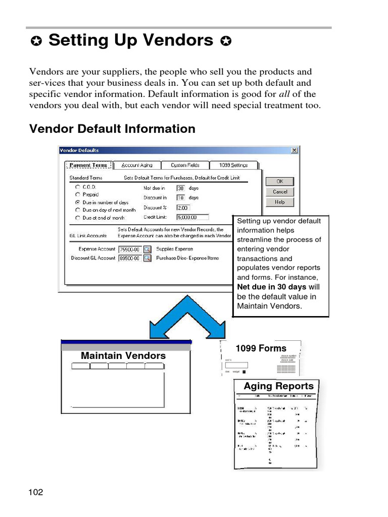 Setting Up Vendors | PDF | Accounts Payable