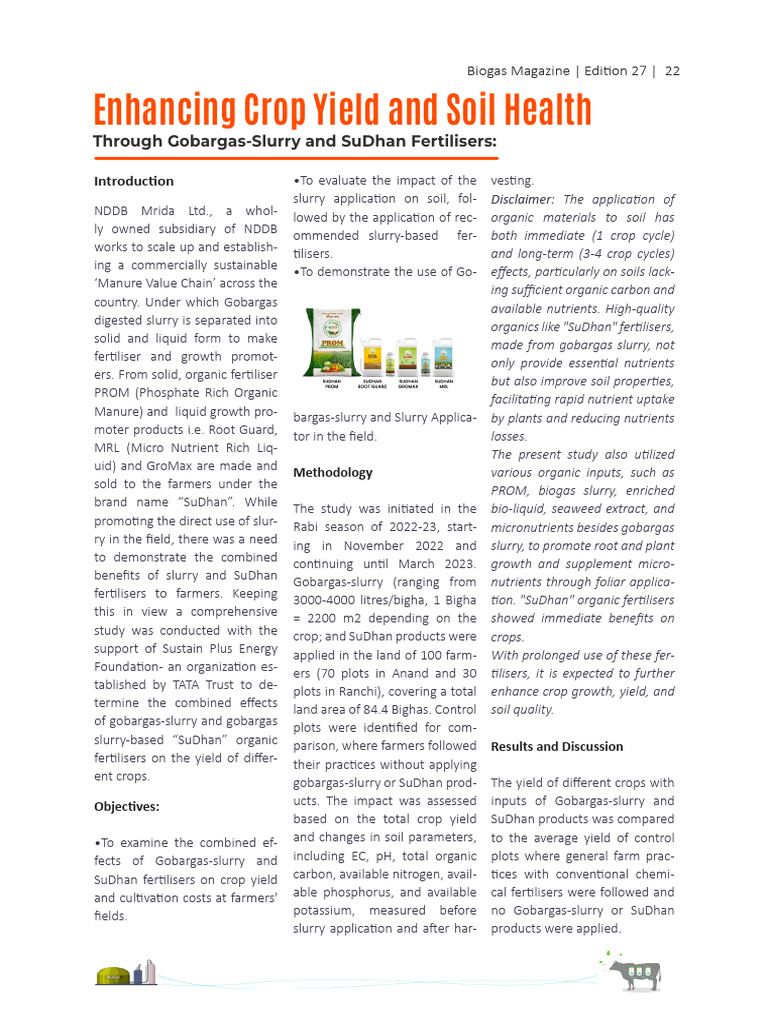 Enhancing Crop Yield And Soil Health Pdf