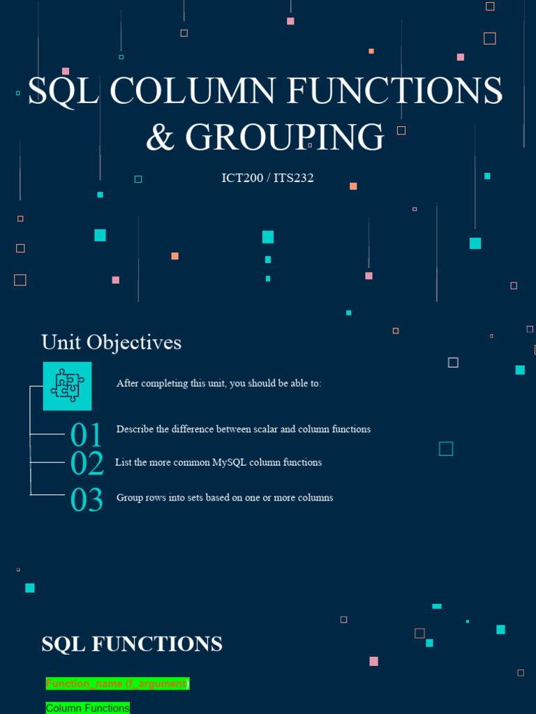 Lab 5 Column Function and Grouping | PDF | Computing | Sql