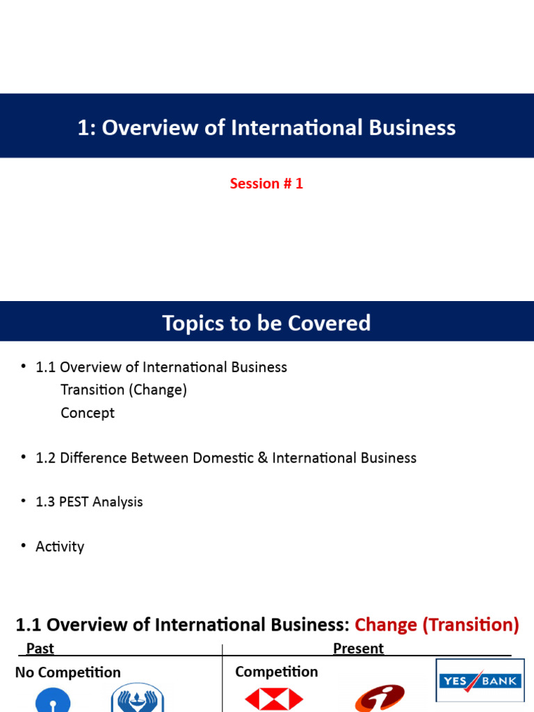 Session 1 Chapter 1 Overview of IB | PDF | Business | International Trade