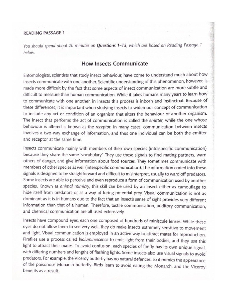 READING PASSAGE 1 | PDF