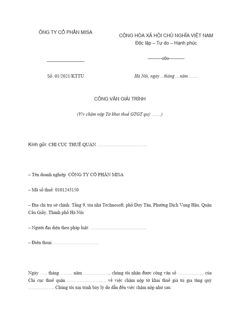 ÔNG TY CỔ PHẦN MISA | PDF