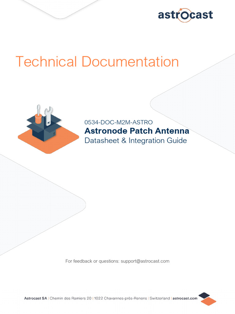 0534 DOC M2M ASTRO Patch - Antenna Datasheet | Download Free PDF | Antenna (Radio) | Printed ...