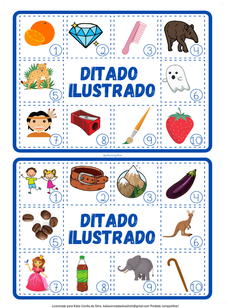 Ditado Ilustrado Silabas Complexas Compressed 3kxctm 27615 1714930046 | PDF