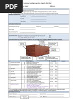 ISO Container Inspection Checklist | PDF | Unrest