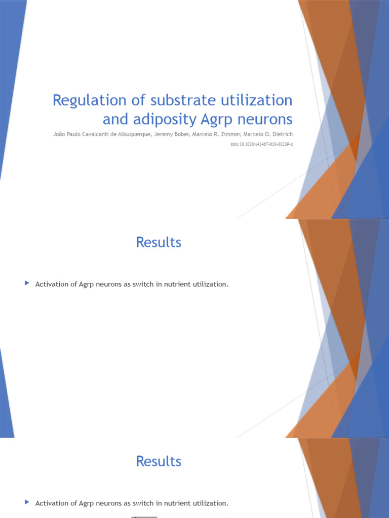 Agrp Neurons And Metabolism Control Pdf Adipose Tissue Neuron