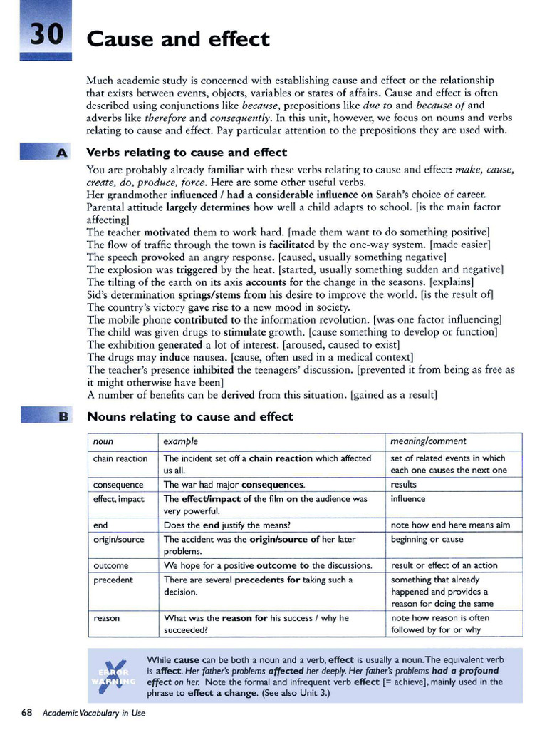 Cause and effect Academic | PDF