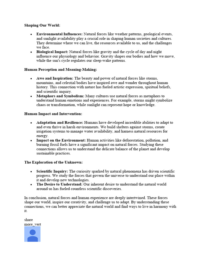 Shaping Our World | PDF | Nature | Time