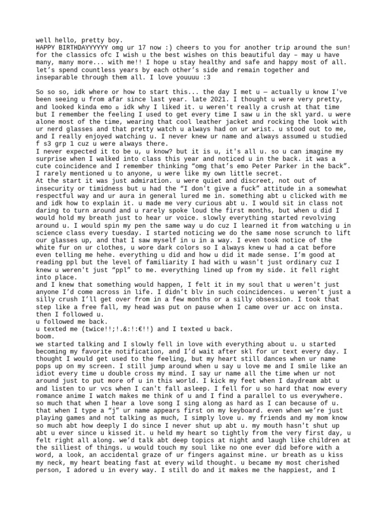 Ur Bday Letter ?? | PDF | Psychology | Behavioural Sciences