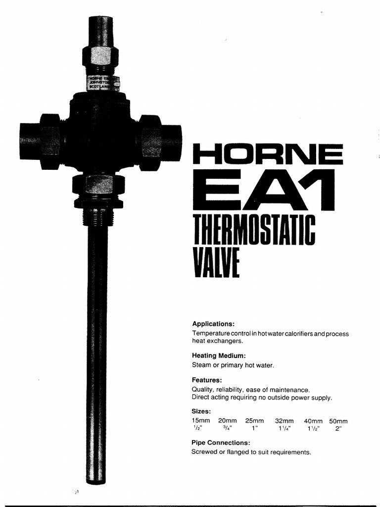 Thermostatic Valve | PDF