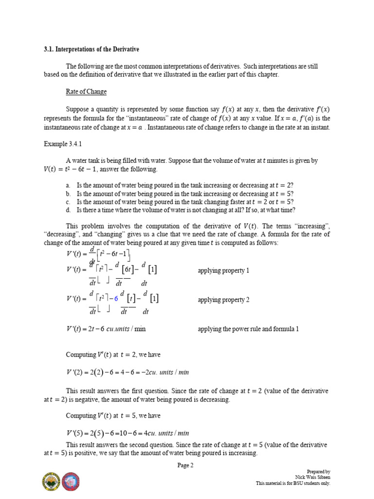 Understanding Derivatives and Rates of Change | PDF | Derivative | Circle