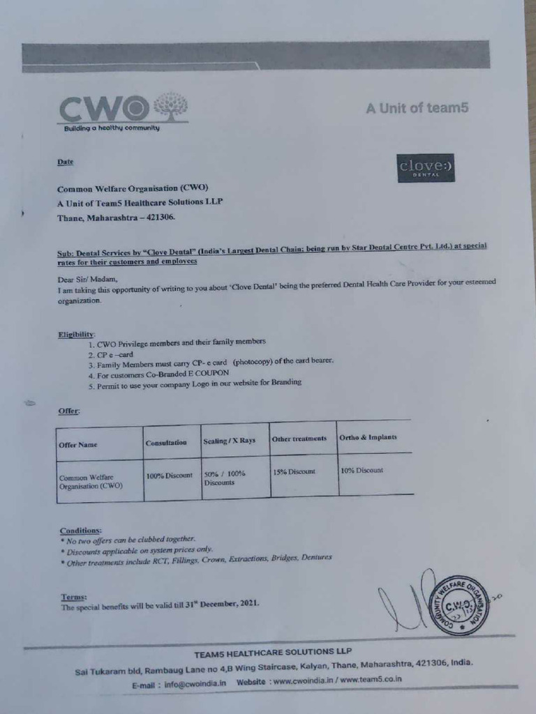 Cwo - Mou | PDF