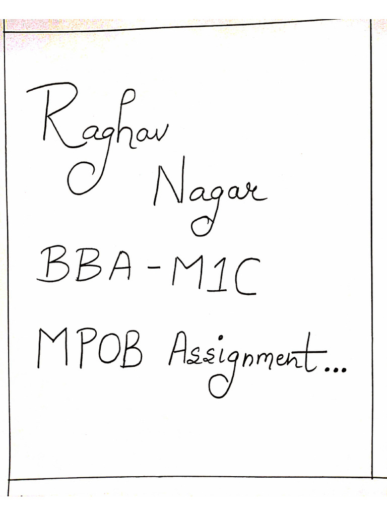 Mpob Assignment | PDF