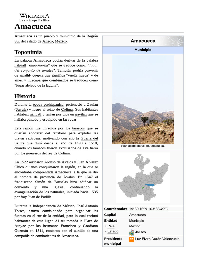 Amacueca: Historia y Cultura en Jalisco | PDF