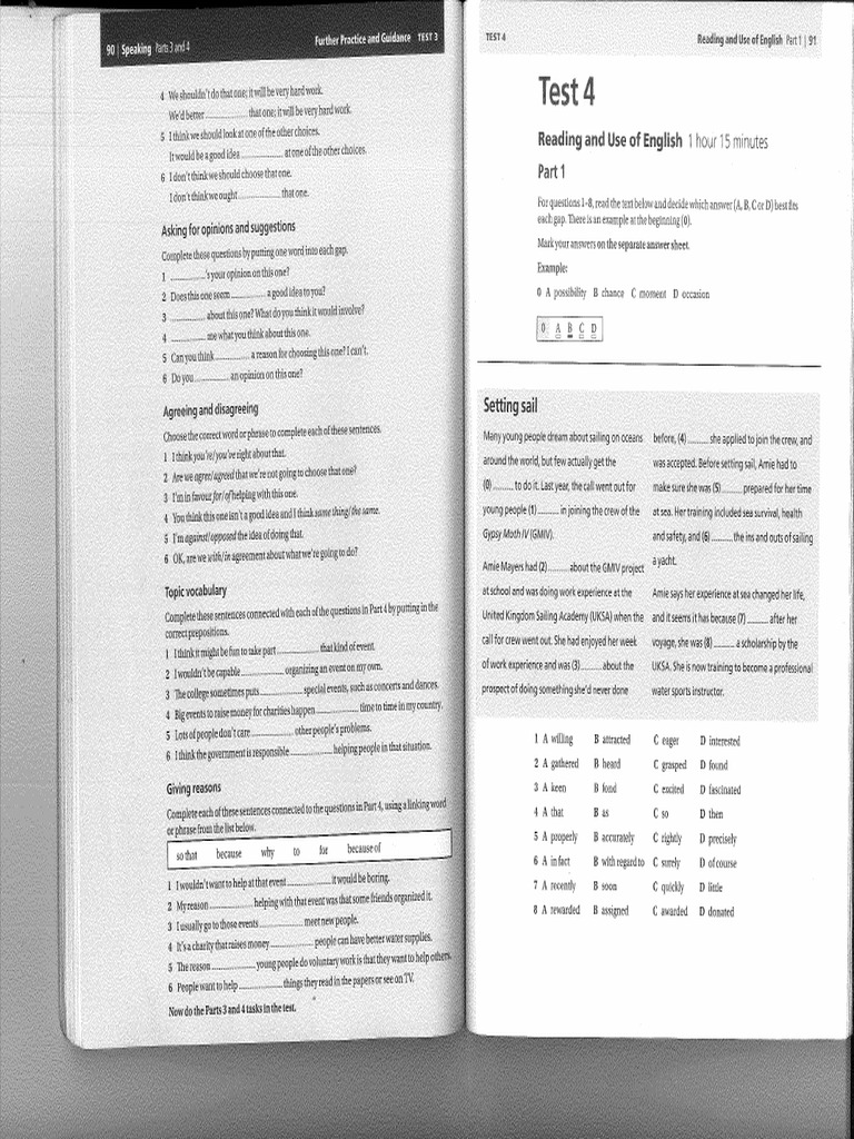 Fce Test 4 Test Builder | PDF