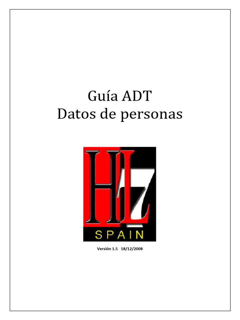 Guía HL7 para Datos de Pacientes ADT | PDF | Informática