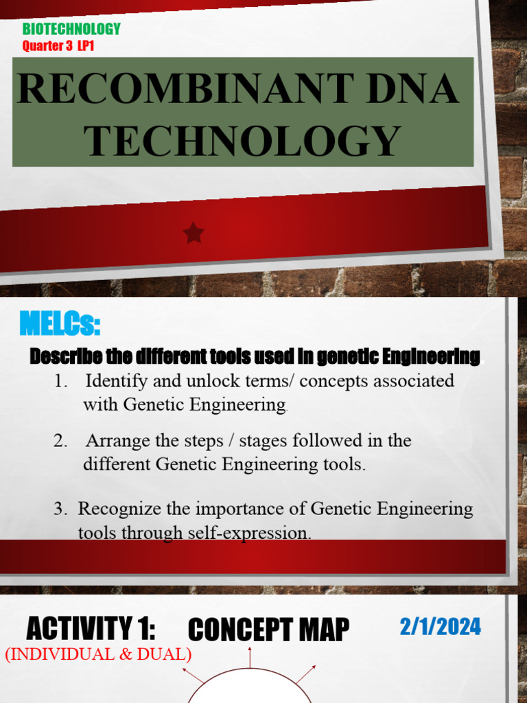Biotechnology PPT Grade 8 Ste | PDF | Dna | Genetics