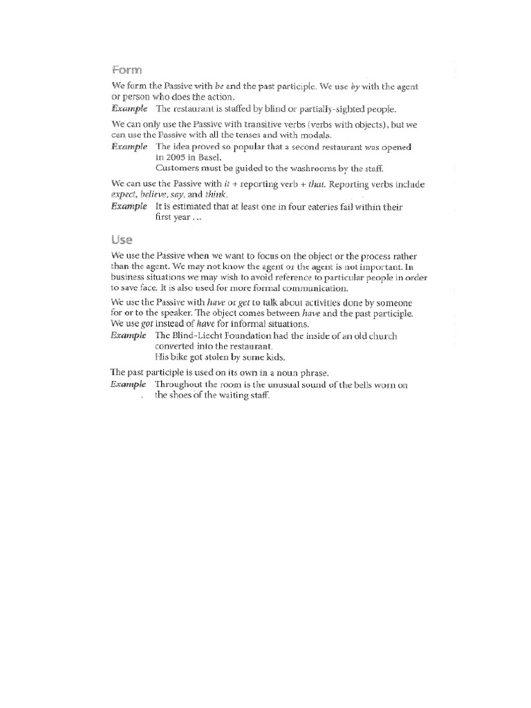 Upper Intermediate Passive Voice Int Exp | PDF