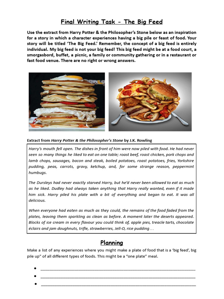 The Big Feed Narrative | PDF | Foods | Cuisine