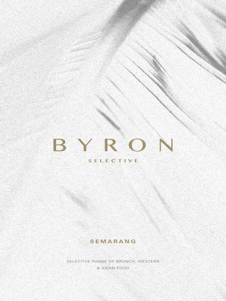 Byron Selective Menu Overview | PDF | Sauce | Steak