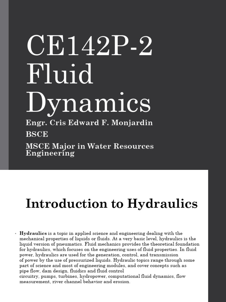 Module 2 Lecture | PDF | Fluid Dynamics | Reynolds Number