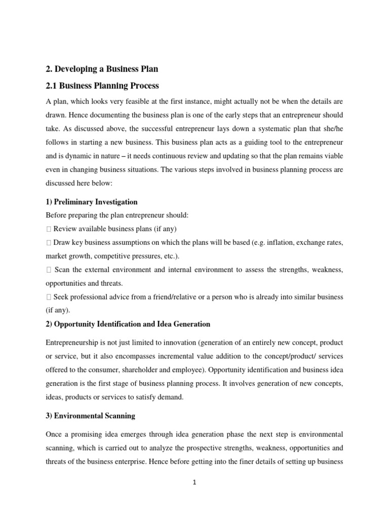 Chapter 2 Business Plan Continues | PDF | Expense | Entrepreneurship