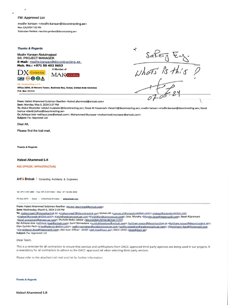 Approved Third Party List | PDF
