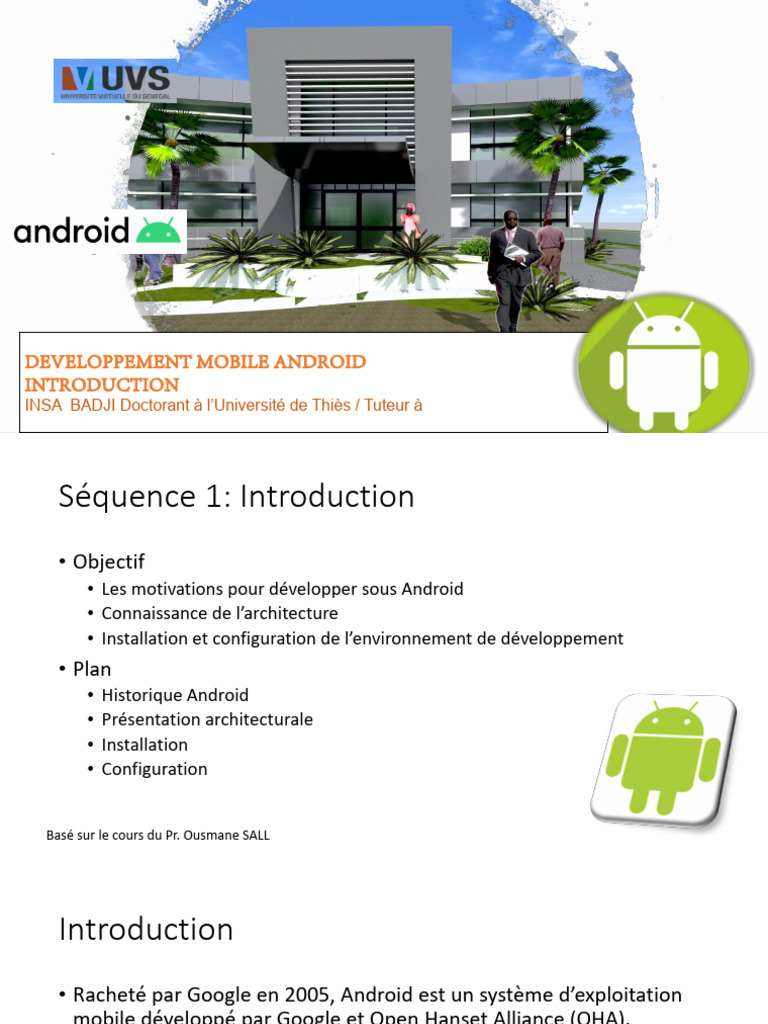 Sequence 1 Android | PDF | Android (Système d'exploitation) | Java (Langage de programmation)