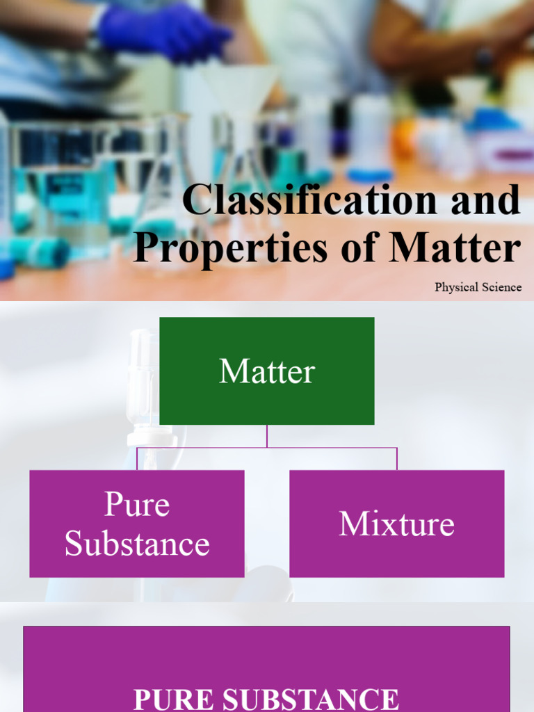 Classification and Properties of Matter | PDF | Mixture | Colloid