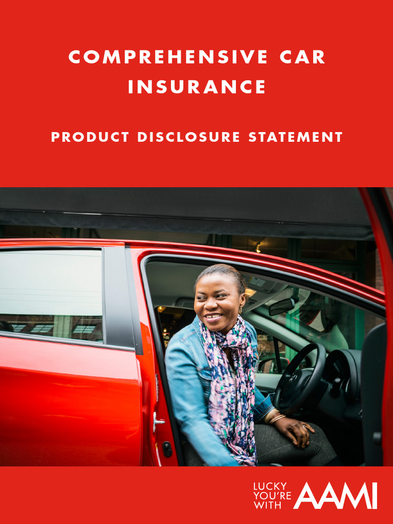 Aami Comprehensive Car Insurance Pds | PDF | Car Rental | Insurance